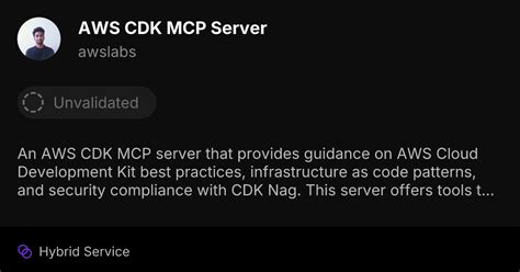 aws cdk mcp server mcp servers · lobehub