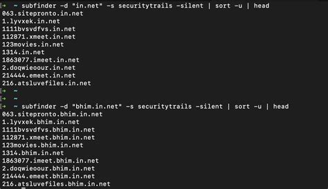 Issue Securitytrails Showing Same Subdomains For And In