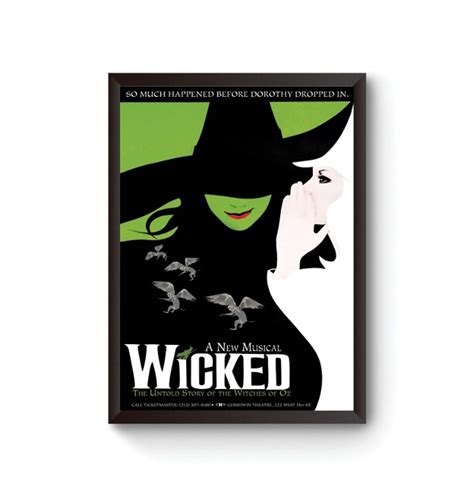 Wicked Broadway Musical Poster