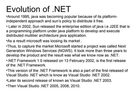Introduction To Dotnet