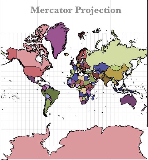 Accurate Size World Map