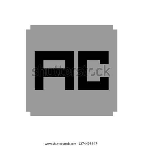 Pixel Art Button Calculator Ac Gray Stock Vector Royalty Free 1374495347 Shutterstock