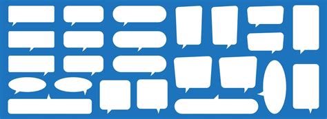 Blank Empty Speech Bubbles Speak Bubble Balloon Cartoon Chatting Box Message Box