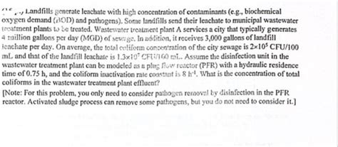 Landfills Generate Leachate With High Concentration