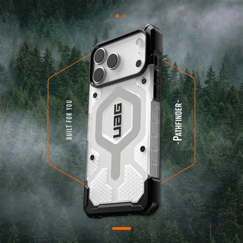 Uag รุ่น Pathfinder Clear Magsafe เคส Iphone 17 Pro สี Icesilver