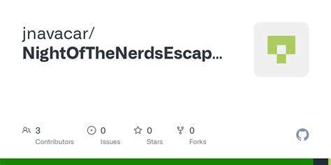 GitHub Jnavacar NightOfTheNerdsEscapeRoom UnityProject