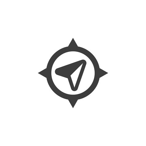 Vector Sign Of The Arrow Compass Symbol Is Isolated On A White Background Arrow Compass Icon
