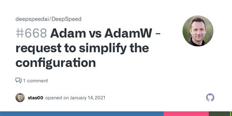 Adam Vs Adamw Request To Simplify The Configuration · Issue 668