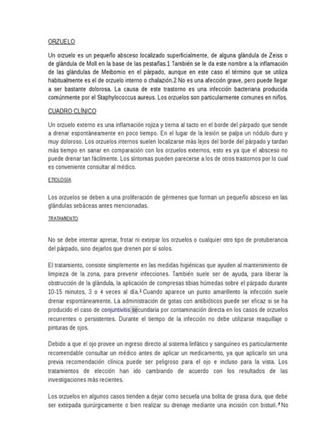 Orzuelo Pdf Epidemiología Ciencias De La Salud
