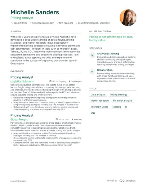 3 Pricing Analyst Resume Examples And How To Guide For 2024