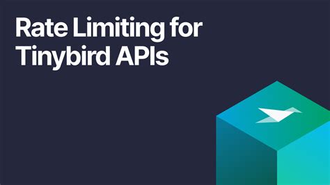 Introducing Rate Limiting For Tinybird Apis