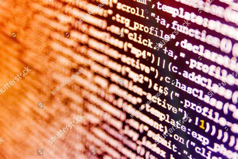 It Business Programmer Developer Screen Digital Binary Data On