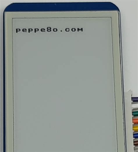 Raspberry PI Pico And E Paper E Ink Display