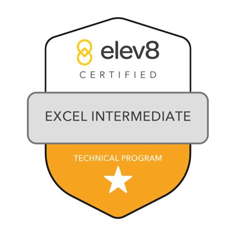 Excel Intermediate Technical Program Credly