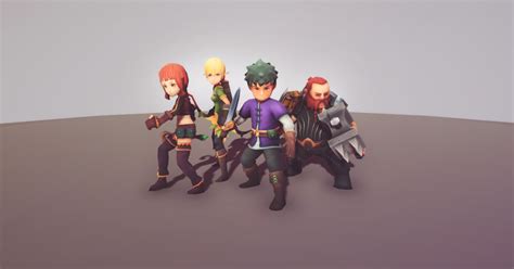 Fantasy Heroes Pack 01 Characters Unity Asset Store
