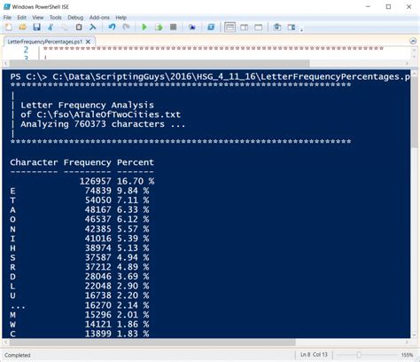 Calculate Percentage Character Frequencies From A Text File By Using