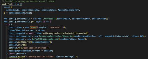 Typeerror Chime Is Not A Constructor Via Aws Sdk With