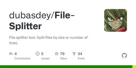 GitHub Dubasdey File Splitter File Splitter Tool Split Files By Size Or Number Of Lines