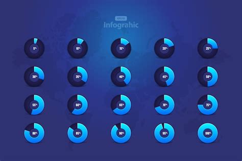 premium vector percent loader round progress bar for upload and download application ui