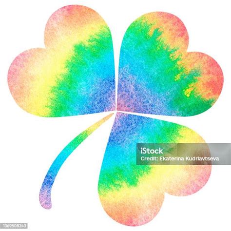무지개 샴록 클로버 성 패트릭의 날 수채화 일러스트레이션 흰색 배경에 격리 3월에 대한 스톡 벡터 아트 및 기타 이미지 3월 St Patricks Day 공휴일