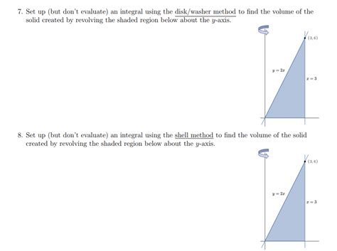 Solved Set Up But Don T Evaluate An Integral Using The Chegg