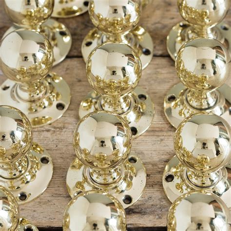 Antique Spherical Brass Door Knobs Antique Door Furniture Lassco Brunswick House
