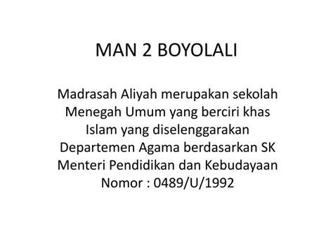 Ppt Man 2 Boyolali Powerpoint Presentation Free Download Id3177554