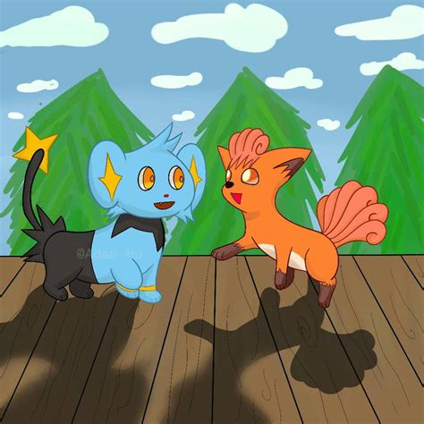 Shinx And Vulpix By Adam Hu On Deviantart