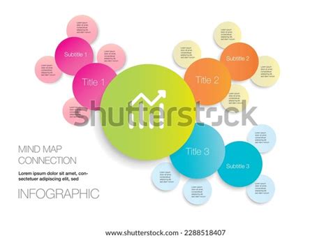Colorful Mind Map Infographic Connection Chart Stock Vector Royalty Free Shutterstock