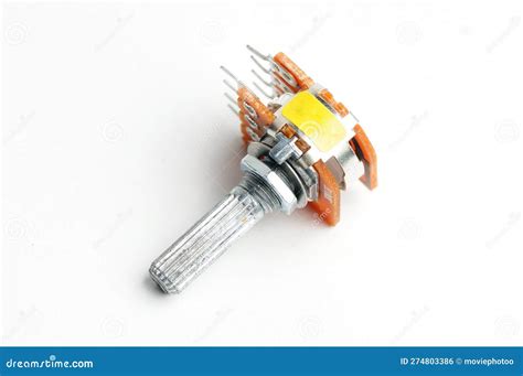 Variable Resistor Potentiometer On White Background Stock Photography Cartoondealer Com