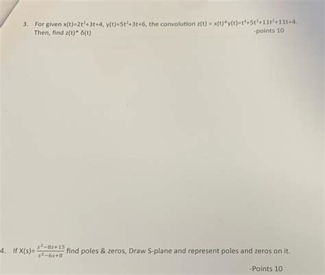 solved 3 for given x t 2t2 3t 4 y t 5t2 3t 6 the