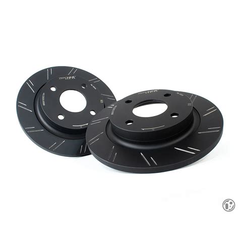 Zeronine Design Grooved Upgrade Rear Brake Discs Ford Fiesta St Mk8