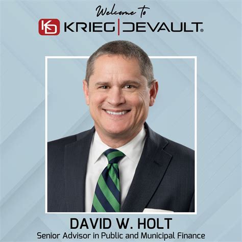 👏🏼 Please Join Us In Officially Welcoming David Holt To Krieg Devault