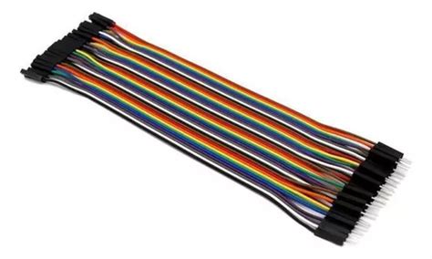 Conector audio macho hembra macho hembra MJ Kit 40 Cabo Jumper Macho X Fêmea Para Arduino