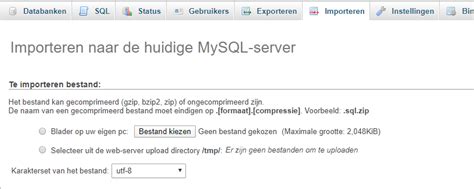 Hoe Importeer Ik Een SQL Bestand Groter Dan MB InternetToday