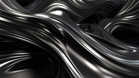Undulating Silver Waves On Abstract 3d Rendered Metallic Grey Background Backgrounds Psd Free