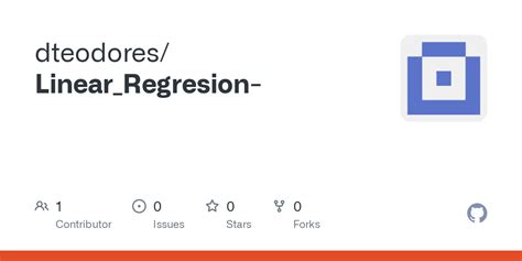 github dteodores linear regresion
