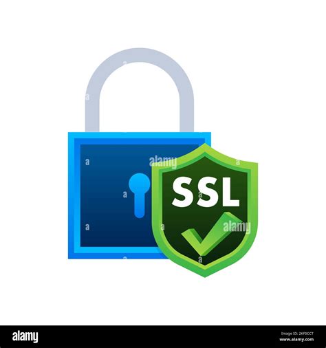 ssl secure connection icon vector illustration isolated on white