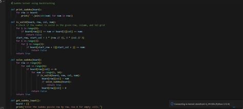 Revanth Narayana On Linkedin Sudokusolver Backtracking