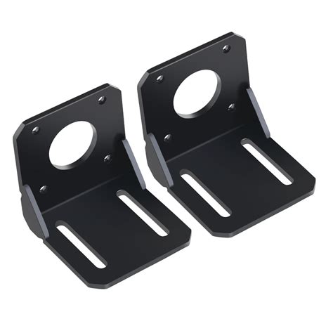 Hemoton Motor Bracket Powder Coated Steel Two Pack Of Brackets