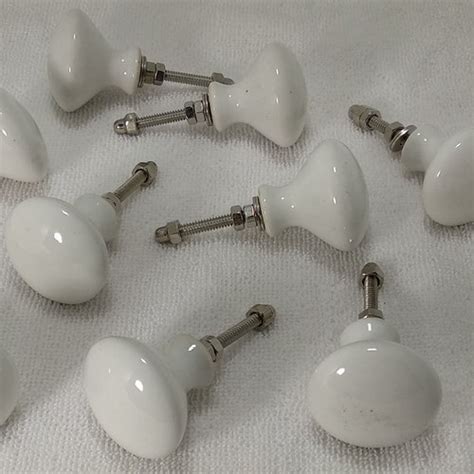 Grey Color Vintage Ceramic Knobs Kitchen Cabinet Knobs Drawer Etsy