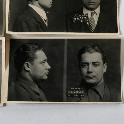 Arthur Dutch Schultz Charles Lucky Luciano And More Mafia Mugshots