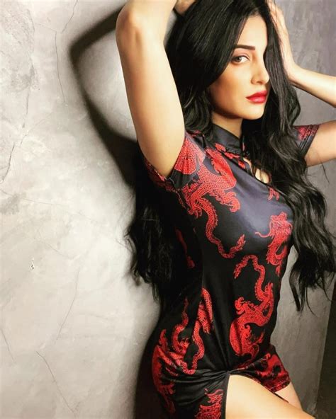 Shruti Haasan Flaunts Gothic Vibes In Printed Mini Dress And Bold Red Lips