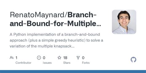 github renatomaynard branch and bound for multiple knapsack problem