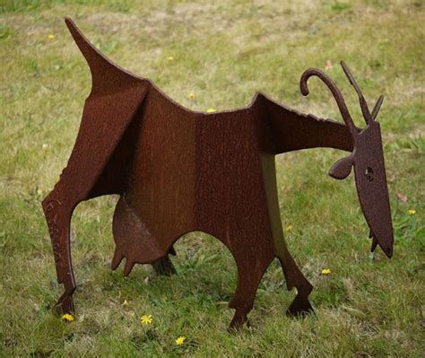Metal Goat Sculpture At Bianca Virginia Blog