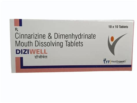 Diziwell Cinnarizine Dimenhydrinate Mouth Dissolving Tablets For