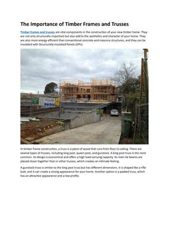 Timber Frames And Trusses By The Truss People Issuu