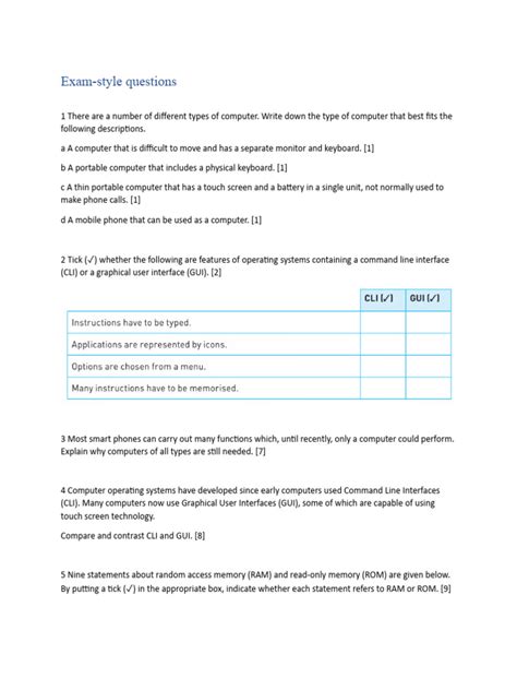 chapter 1 exercise question pdf