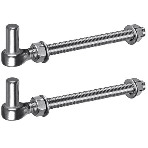 Insaga M16x 10 J Bolt Gate Hinge 304 Stainless Steel J Bolt Post Hinge For Farm